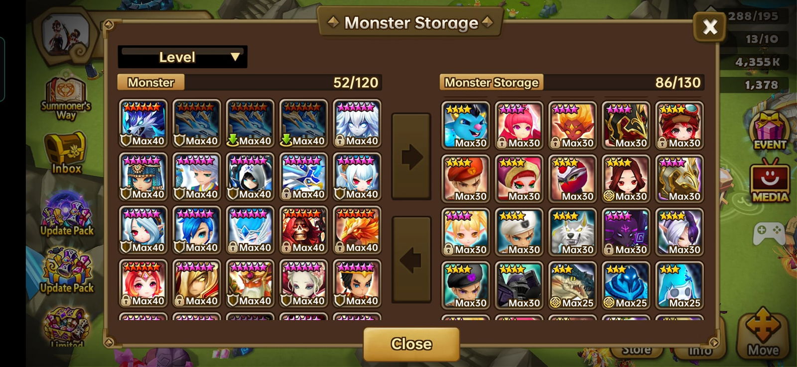 Sold 60 Summoners War Global Server 2 Lnd5 Nephthys Belze 15 Nat5