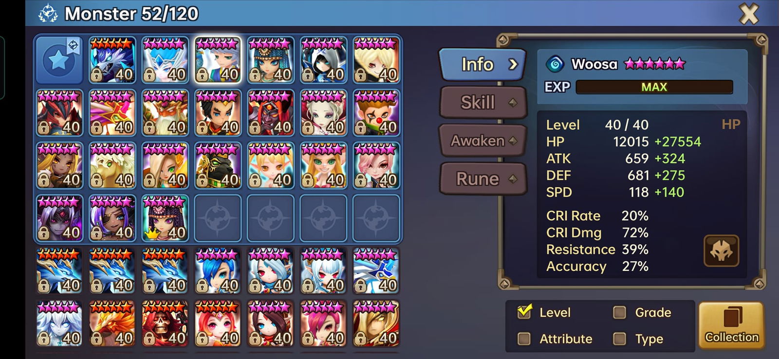 Sold 60 Summoners War Global Server 2 Lnd5 Nephthys Belze 15 Nat5