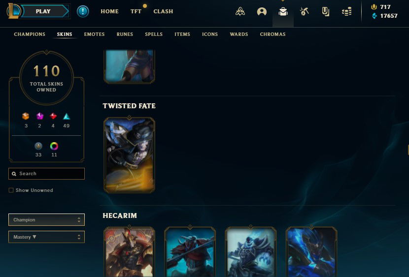 EUW PAX TF Account + 100+ skins including legacy, legendary and worlds ...