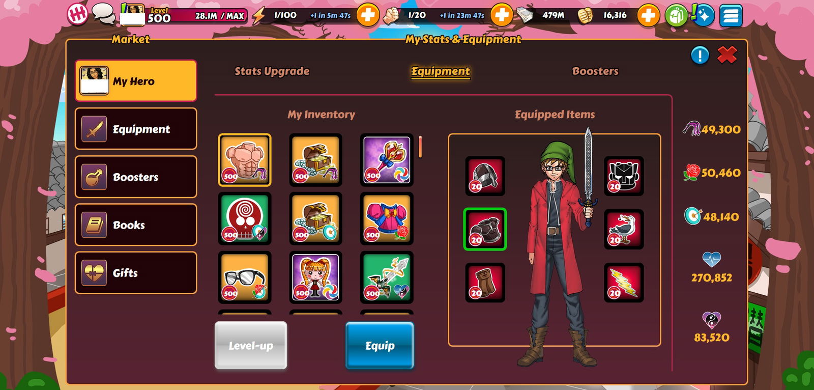 Harem Heroes Lvl Max 500 972 Girls All With Maxed Affection 16316 Kobans Epicnpc