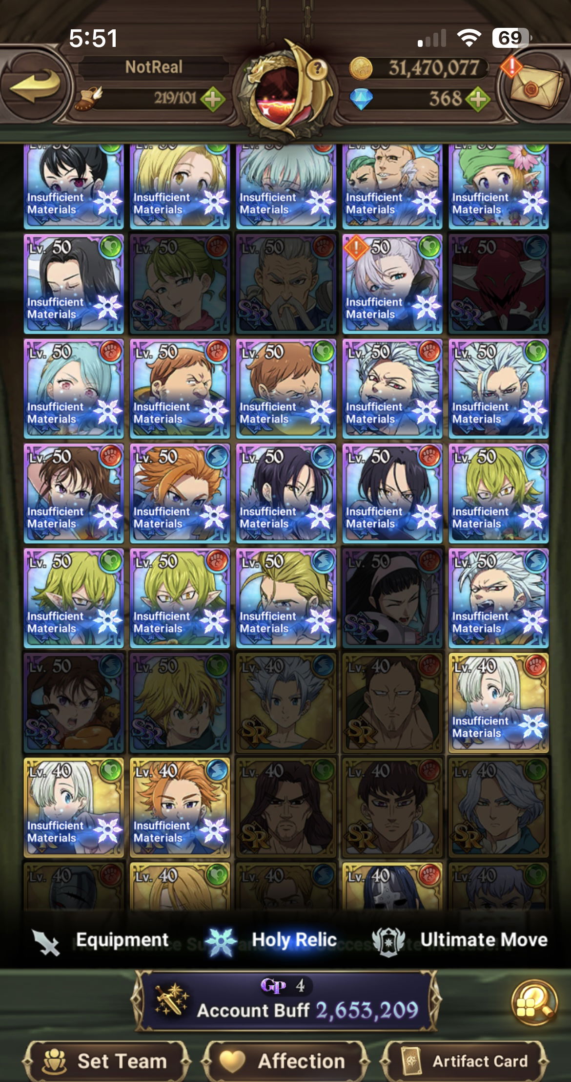 7DS Albedo, DK Meli,Queen Eli, Tog Holy Relics - EpicNPC