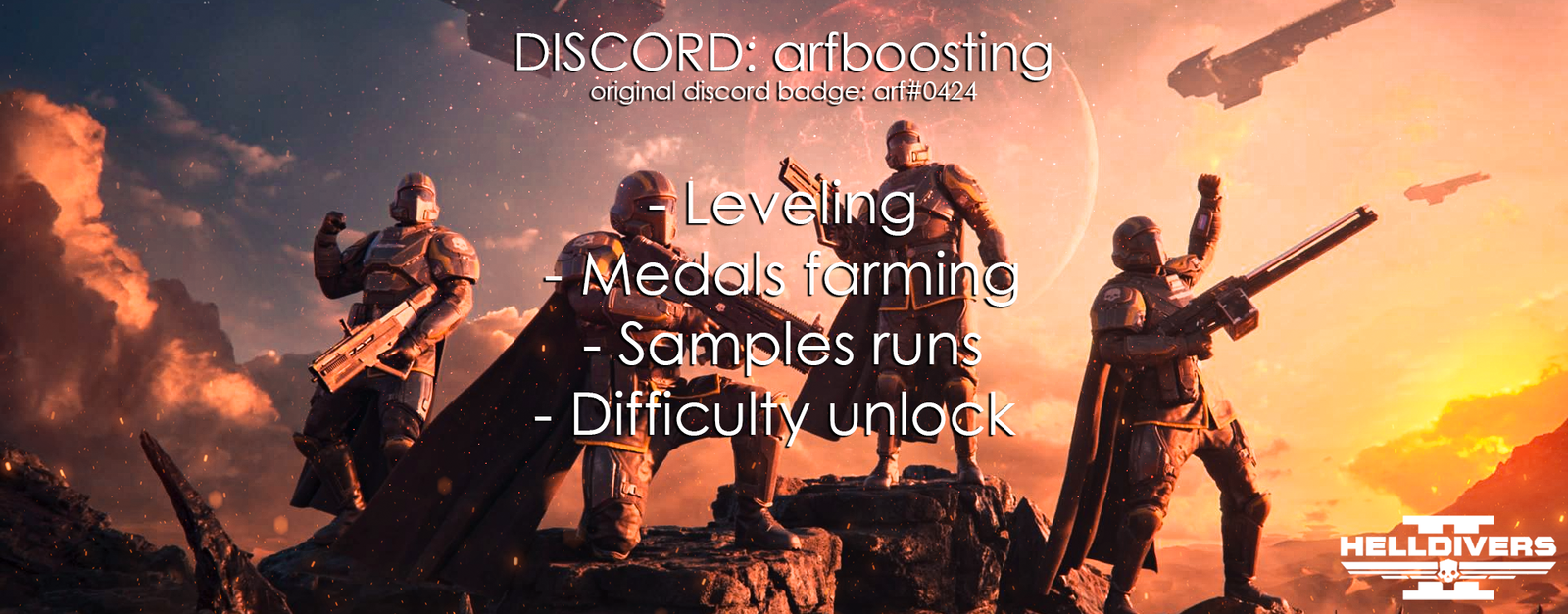 Selling - Arf boosting - Medals, XP, Samples + Custom Order⭐ - EpicNPC Selling - Arf boosting - Medals, XP, Samples + Custom Order⭐ - EpicNPC
